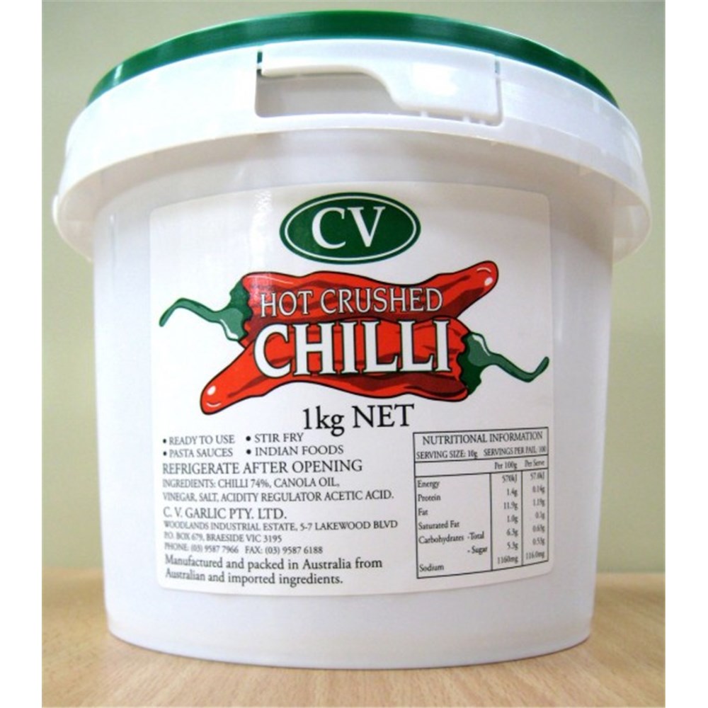 Chilli Crushed (wet) - Chilli Minced Fresh 1kgUnited Foodservice ...