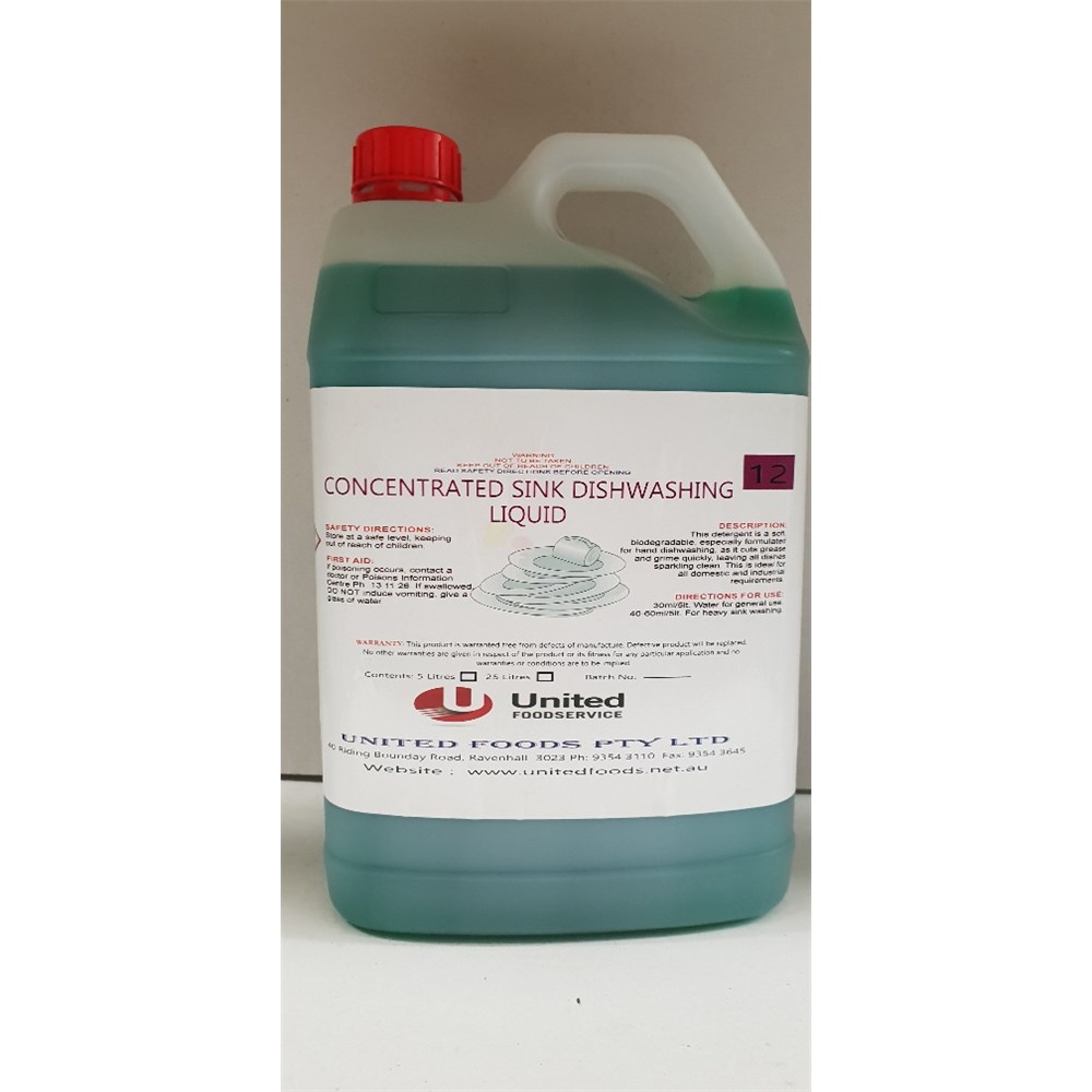 Chemicals - Dish Washing - Dish Liquid 25LtUnited Foodservice - United ...