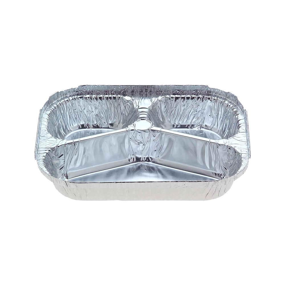 Containers/Lids - Foil Cont 7620 3 Comp Tray 500s 210x155x34mmUnited ...