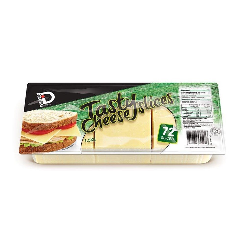 Cheese Tasty Mature - Tasty Slice 72s 1.5kgUnited Foodservice - United ...