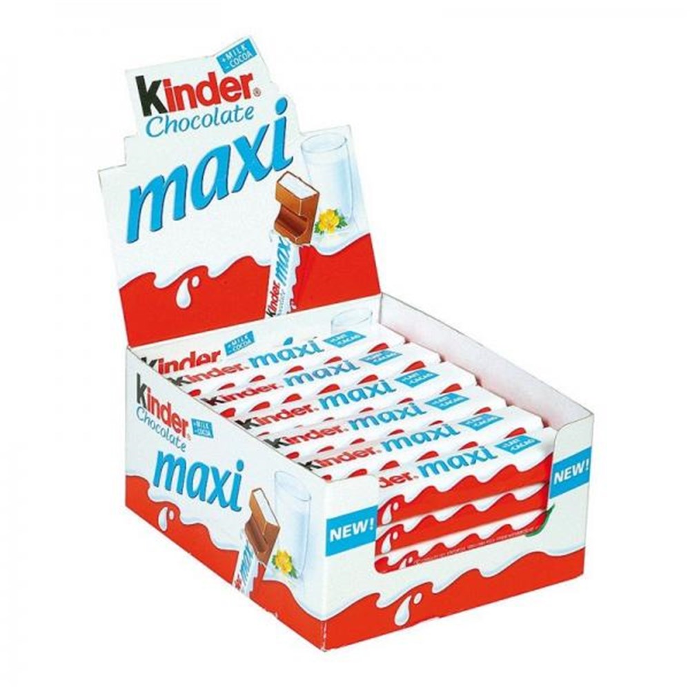 Chocolate Bars - Kinder Choc Maxi 36x21gUnited Foodservice - United ...