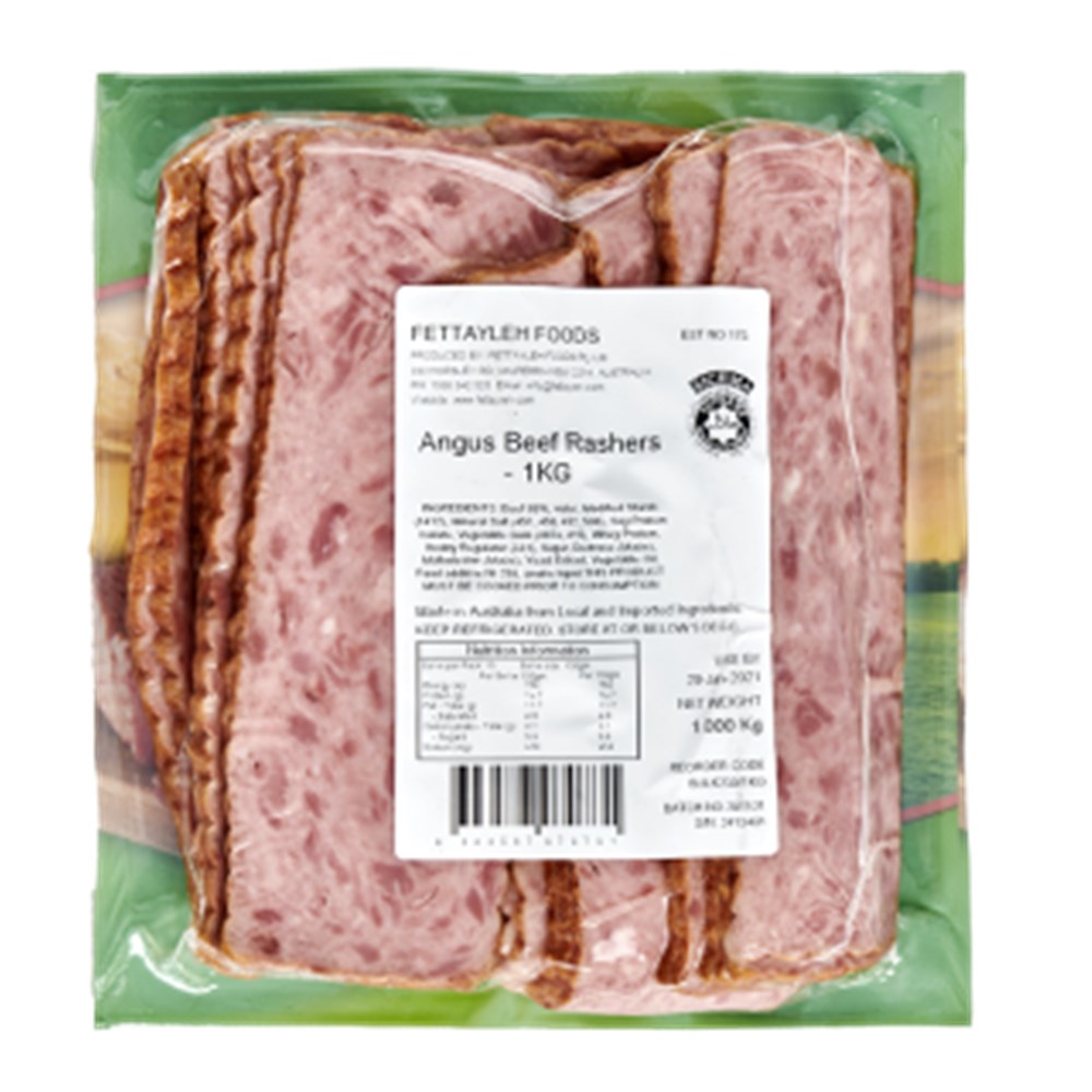 Beef - Angus Beef Rashers 1KgUnited Foodservice - United Foodservice