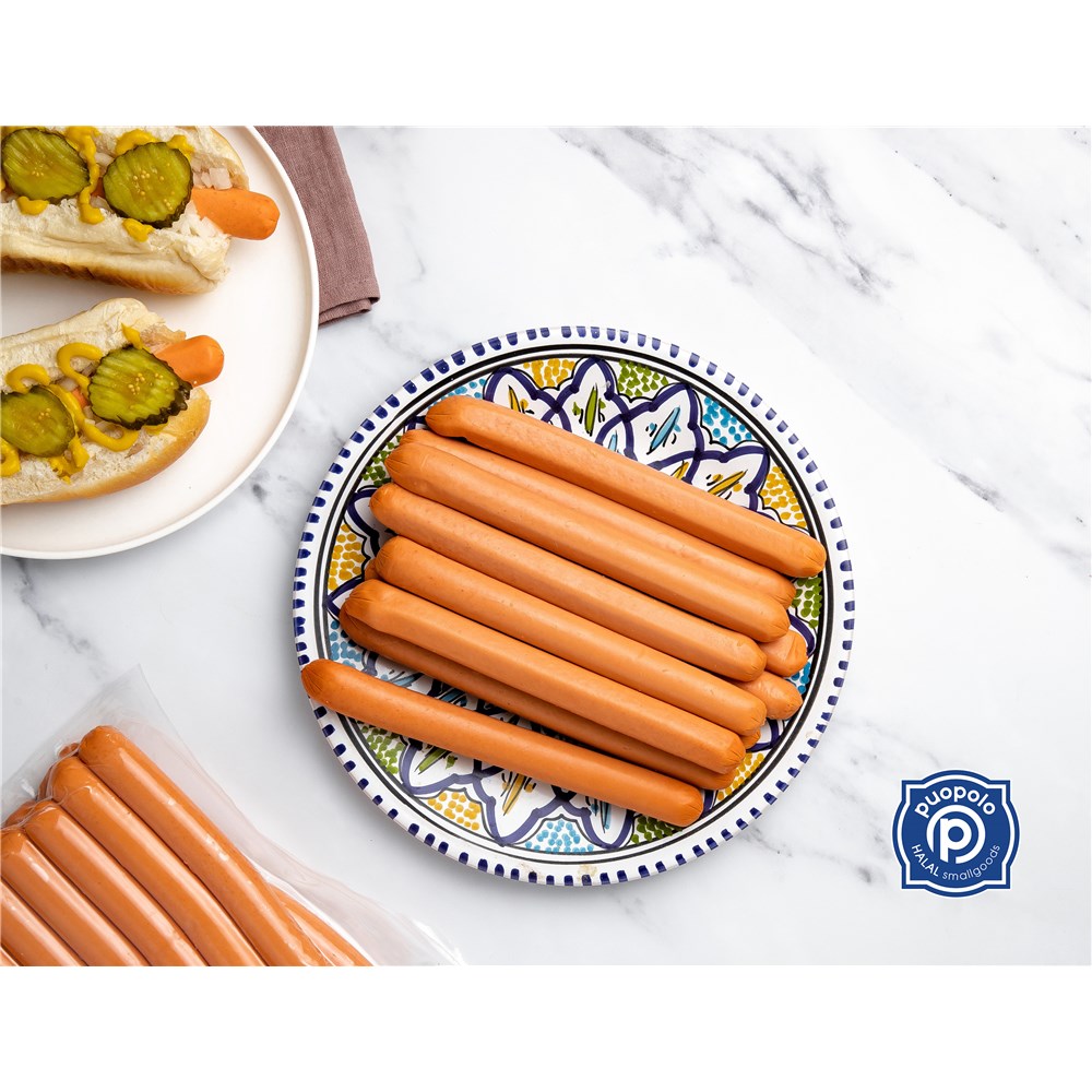 Beef - Hot Dogs Skinless Halal 8inch 1KgUnited Foodservice - United ...