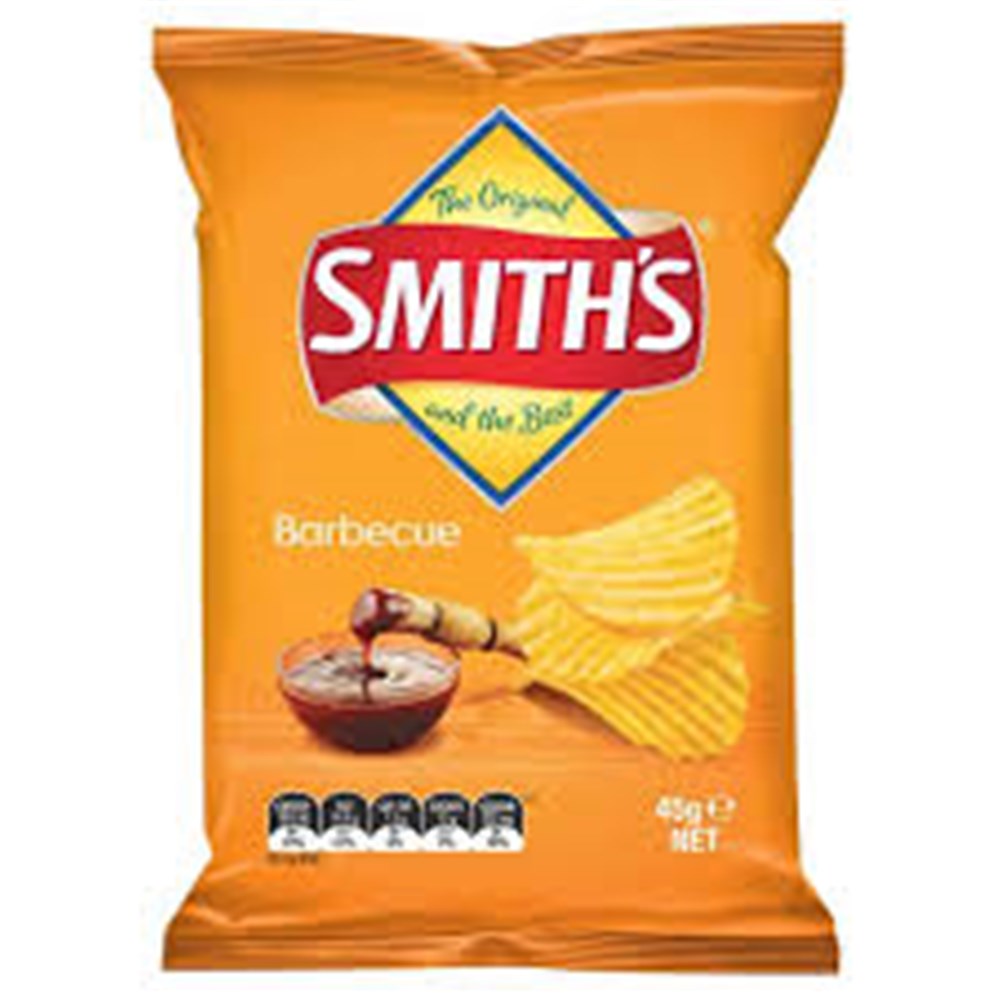 Chips - Barbeque Chips Crinkle Cut 18x45gUnited Foodservice - United ...