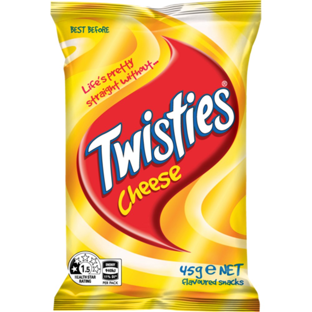 Confectionary & Snack Food - Twisties Cheese 24x45gUnited Foodservice ...