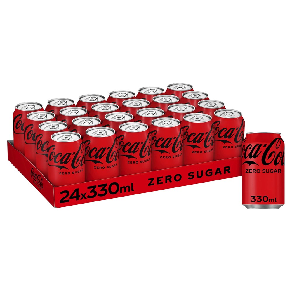 Soft Drinks - Coca-Cola Zero Sugar Glass 24x330mlUnited Foodservice ...